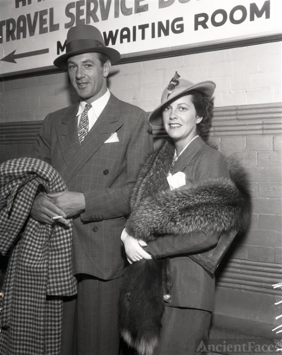 Veronica Balfe Cooper and Gary Cooper