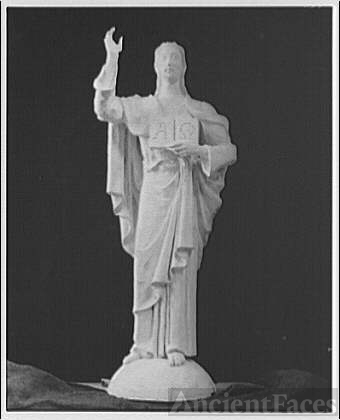 Plaster models of the Christ figure for the Catholic...