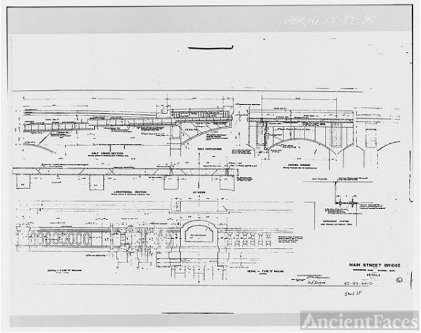 35. (INDOT 03F-006-009) DETAILS OF PARAPET AND TWO TYPES...