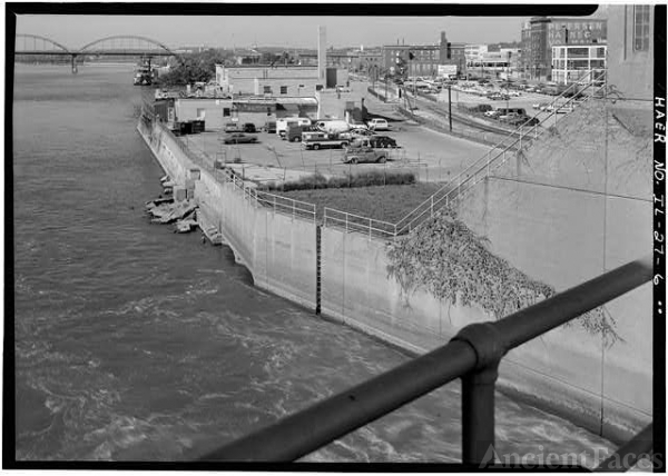 6. DETAIL VIEW OF SEAWALL, SHOWING OUTTAKE PARTS