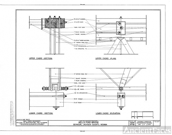 Upper Chord Section and Plan, Lower Chord Section and...