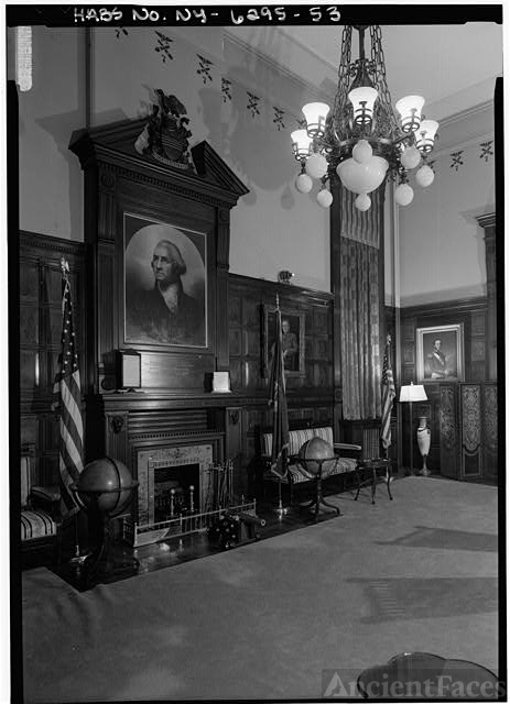 FIRST FLOOR, COLONEL RECEPTION ROOM, WEST WALL (WALNUT)...