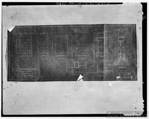 Photocopy of drawing located at National Archives, San...