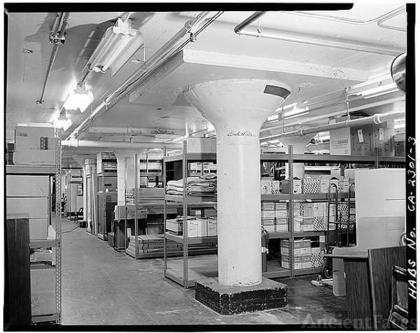 3. VIEW OF DROP PANELS AND MUSHROOM COLUMNS ON FIRST...