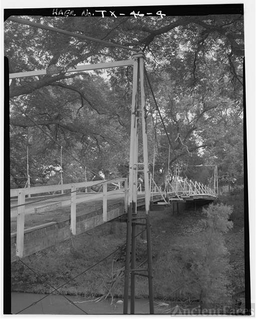 3/4 VIEW, VERTICAL, FROM NW. - Beveridge Bridge, Spanning...