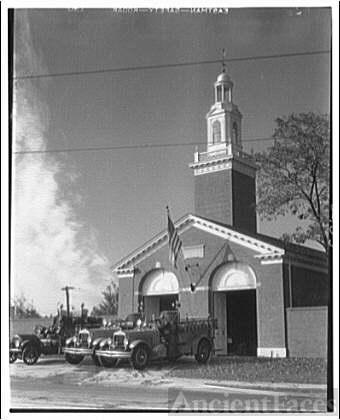 Chevy Chase fire house. Exterior of Chevy Chase fire...