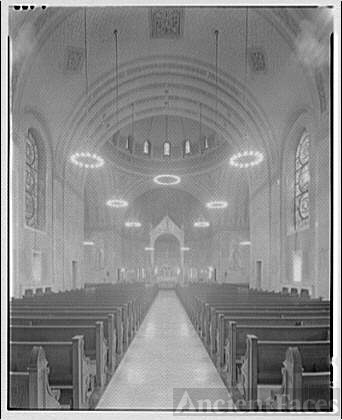 Trinity College. Interior of Notre Dame Chapel on Trinity...