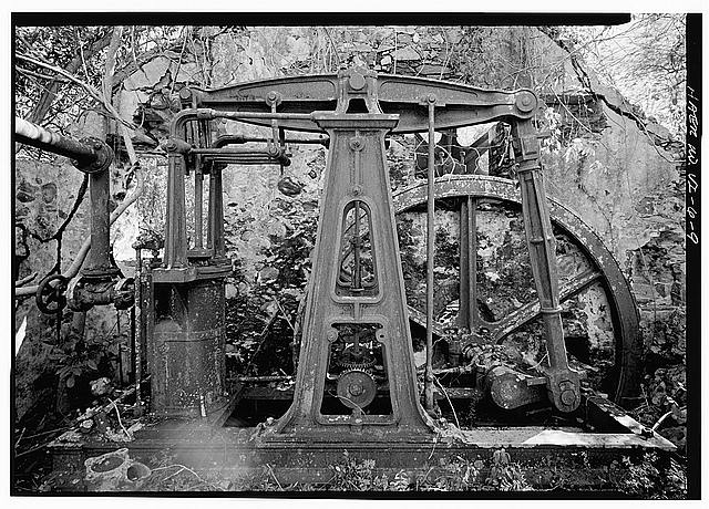 9. FRONT ELEVATION OF 'A' FRAME OF STEAM ENGINE - Estate...