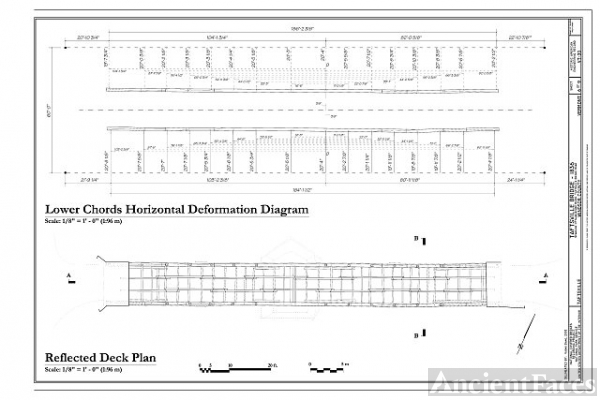Lower Chords Horizontal Deformation Diagram; Reflected...