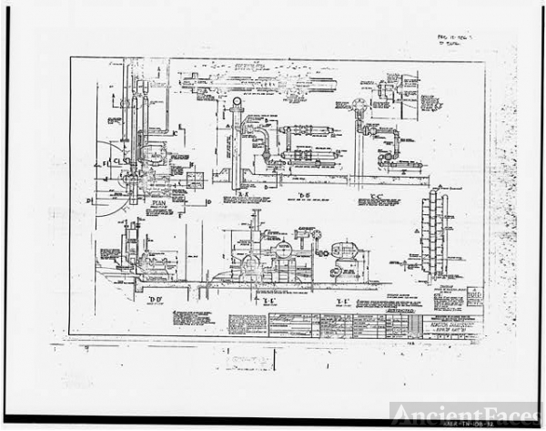 32. Photograph of a line drawing. 'REACTOR ARRANGEMENT,...