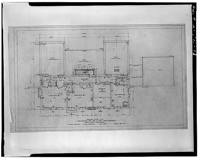 13. Photocopy of archtect's drawing (original in... 13. Photocopy of archtect's drawing (original in...
