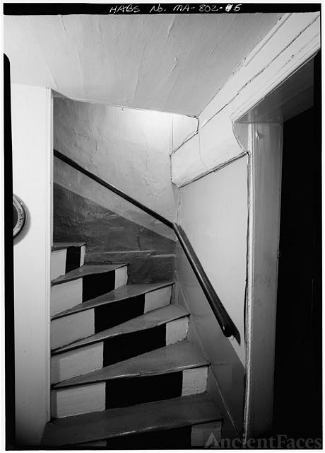 6. INTERIOR, FIRST FLOOR, ELEVATION OF STAIRS - Narbonne...