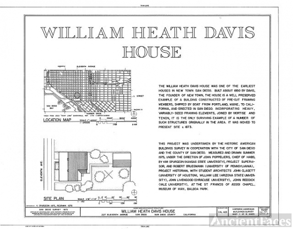 HABS CAL,37-SANDI,2- (sheet 1 of 6) - William Heath Davis...