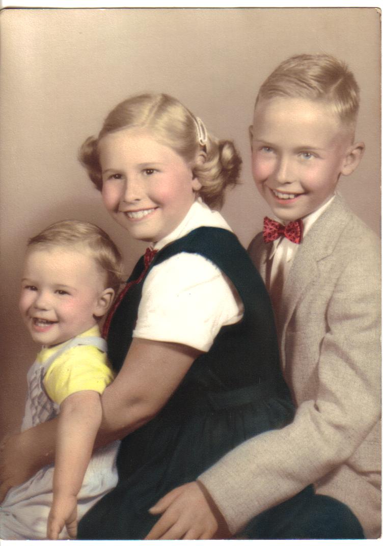 Fred & Berta Shirey's three children - family photo