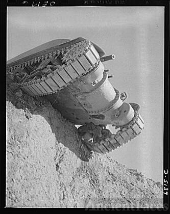 Testing M-4 tanks. A battleship of the land, one of...