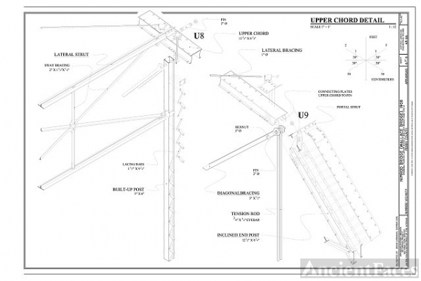 Upper Chord Detail - Nimrod Bridge, Spanning Fourche...