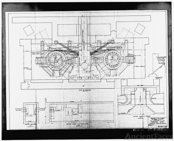 128. GENERATOR FOUNDATION DETAILS - Coolidge Dam, Gila...
