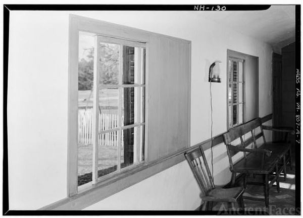 7. INTERIOR, CONNECTING PASSAGEWAY, DETAIL OF SLIDING...