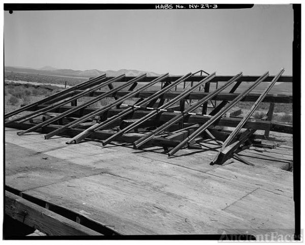 3. View of collapsed structure (type A) next to type B...