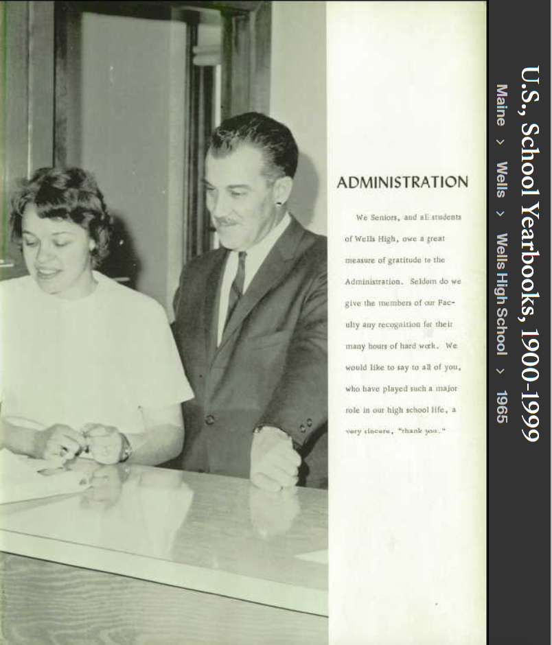 Terri Jean Daly-Regan--U.S., School Yearbooks, 1900-1999(1965)Teacher ...