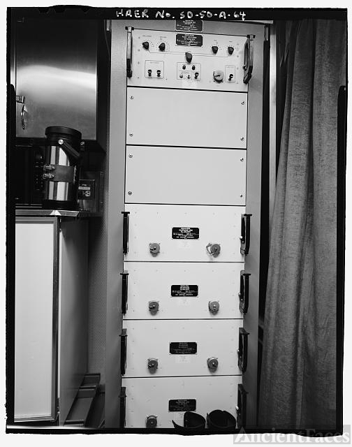 64. Telephone set repeater rack, AN/GTC-13, north side