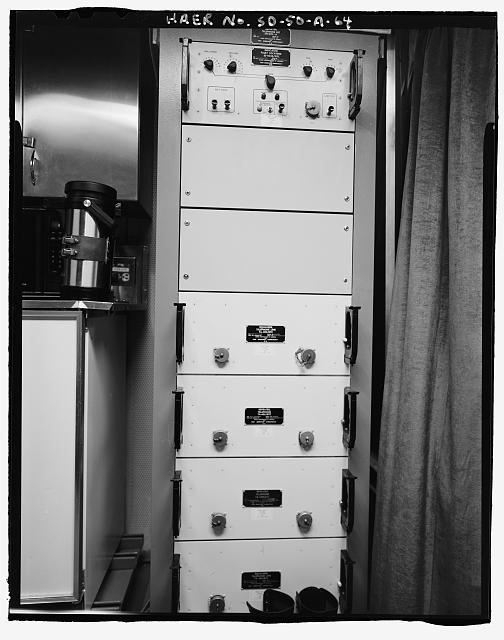 64. Telephone set repeater rack, AN/GTC-13, north side