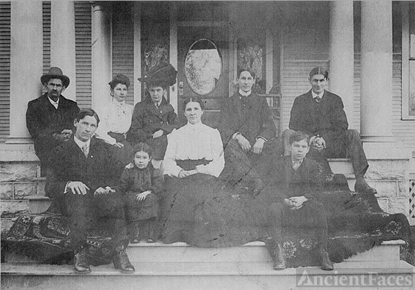 Marr Family on the front porch