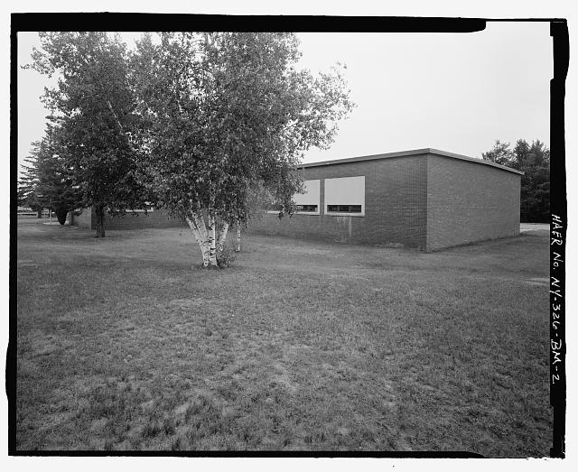 WEST (FRONT) AND SOUTH (SIDE) ELEVATIONS OF BUILDING....
