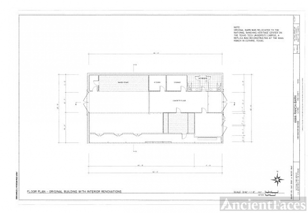 Floor Plan - original building with interior renovations...