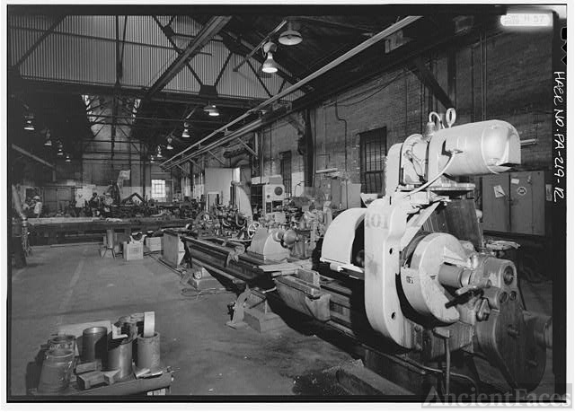 12. MACHINE SHOP LATHE (IN WAREHOUSE A), LOOKING...