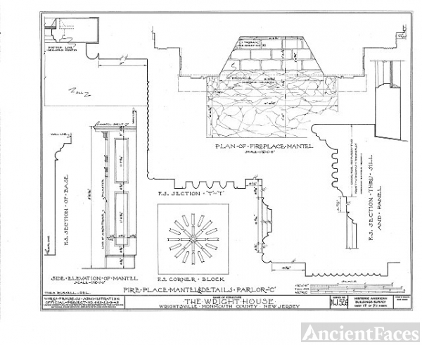 HABS NJ,13-WRIT,1- (sheet 17 of 71) - Wright House, Old...