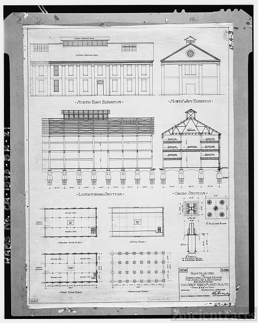 Photocopy of drawing located at National Archives, San...