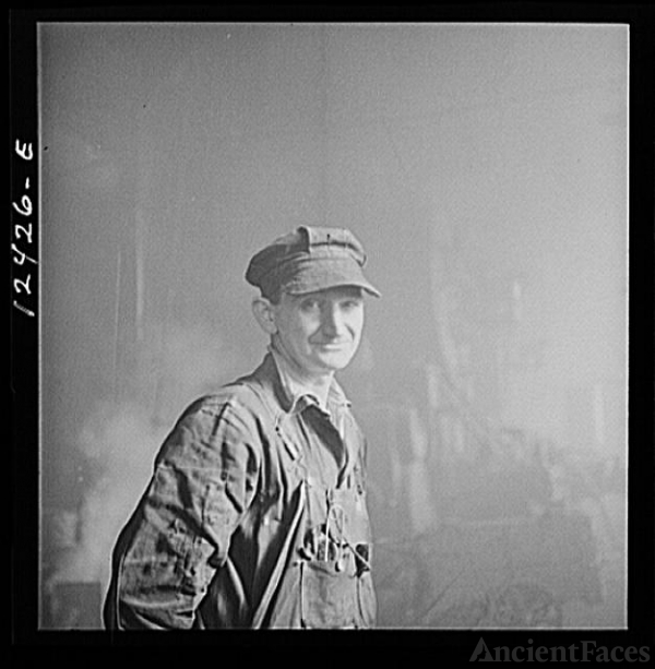 Chicago, Illinois. Welder who was employed in the...