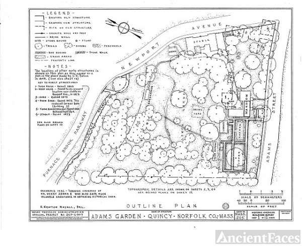 HABS MASS,11-QUI,5A- (sheet 1 of 12) - Adams Mansion...