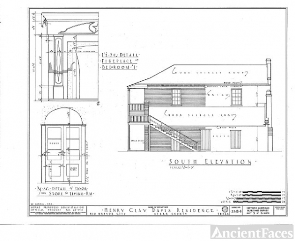 HABS TEX,214-RIGCI,2- (sheet 5 of 6) - Henry Clay Davis...