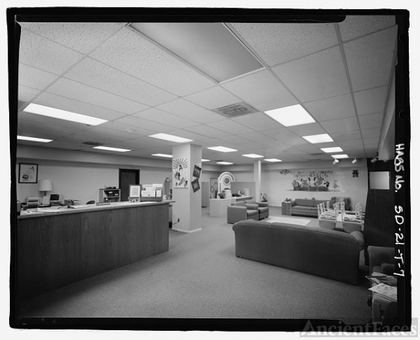 7. Interior view of reception and waiting area; showing...