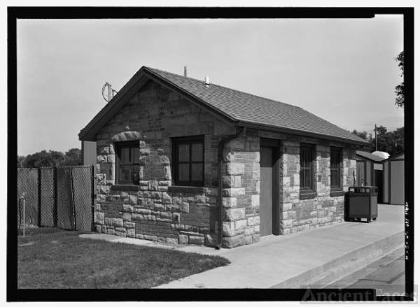 ROCK HOUSE, FRONT AND SOUTH SIDE ELEVATION. VIEW TO...