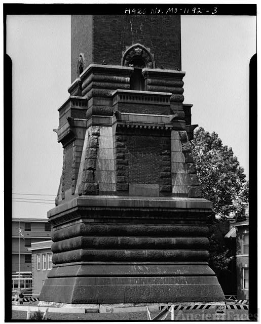 3. DETAIL OF BASE OF TOWER - Red Water Tower, Blair