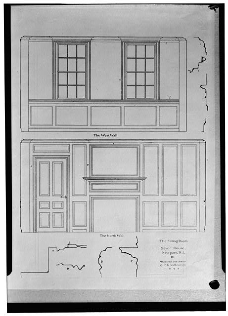 1. Historic American Buildings Survey, drawing by P.C....