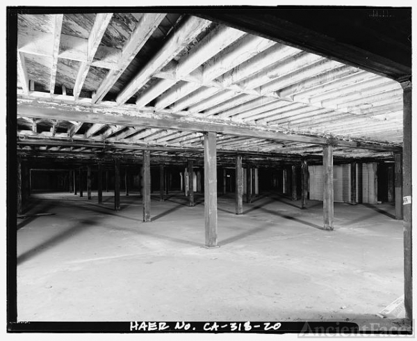 20. Overall view of basement of main section, looking...