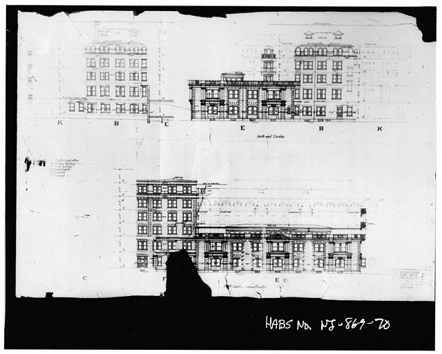 70. PHOTOCOPY OF ORIGINAL DRAWING OF 1904 STRUCTURE, BACK...