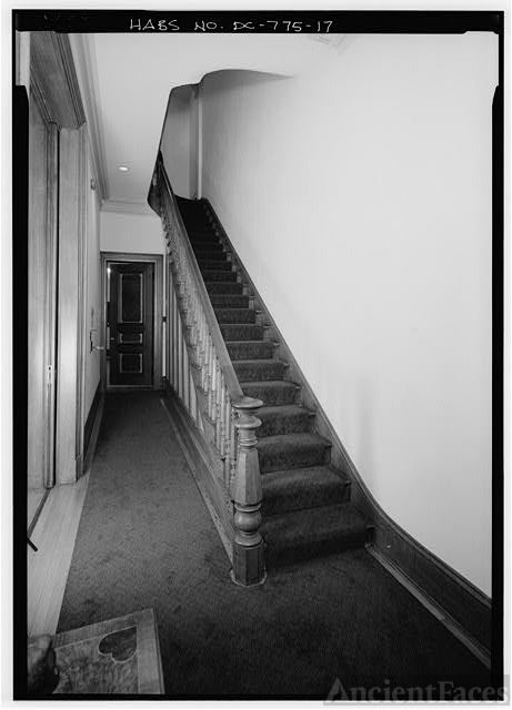 17. INTERIOR VIEW, FIRST FLOOR, ENTRY HALL, LOOKING WEST,...