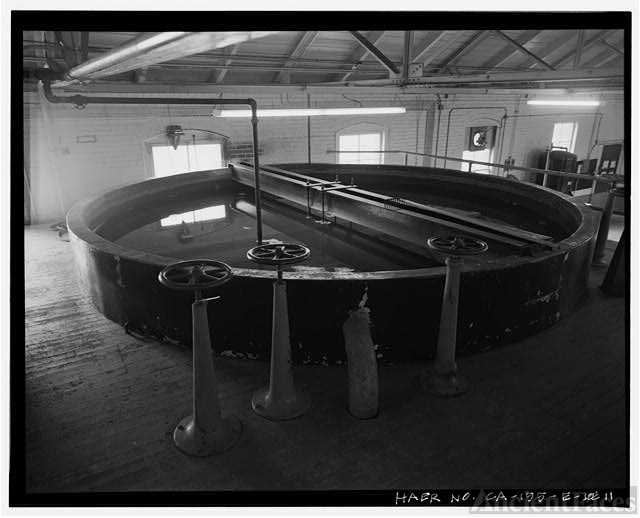 11. DETAIL VIEW OF FILTER TANK IN FILTRATION PLANT...