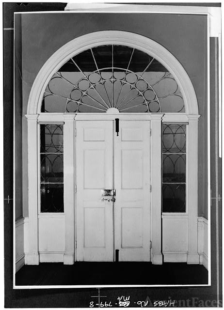 8. INTERIOR, FIRST FLOOR, DETAIL OF MAIN ENTRANCE