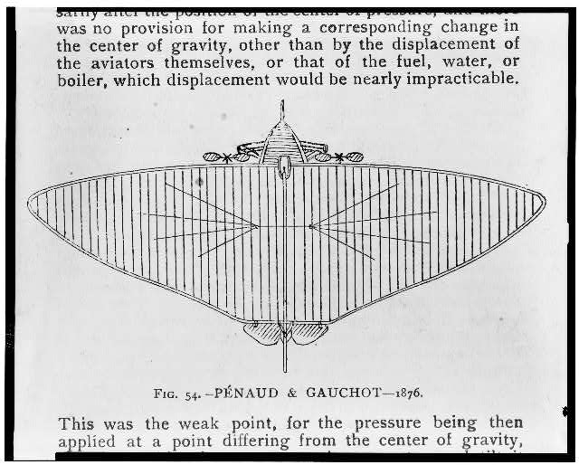 [Alphonse Penaud design for twin-propeller monoplane with...