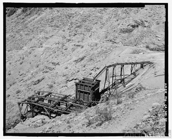 OVERVIEW OF UPPER TRAM TERMINAL, TRAM TRESTLE, PRIMARY...