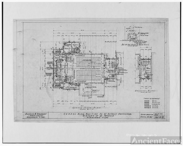 3. Ibid., SECOND FLOOR PLAN - St. Anthony's Orphanage,...