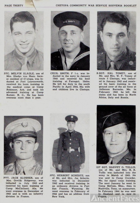 ted stafford's Army Book Kansas 1945