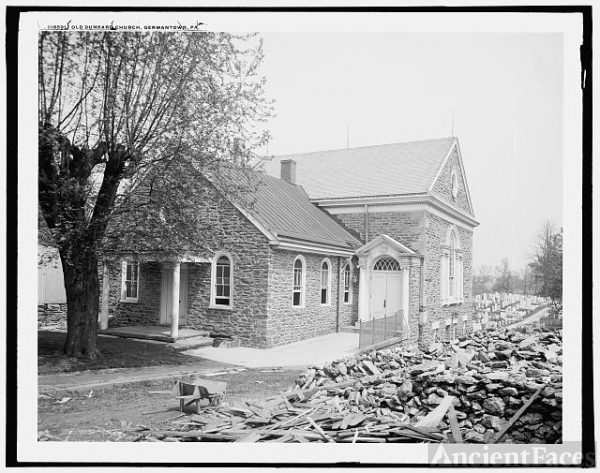 Old Dunkard church [i.e. Church of the Brethren],...
