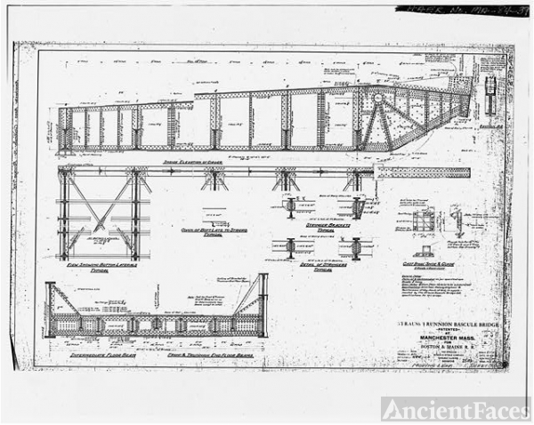 39. MOVING LEAF Strauss Trunnion Bascule Bridge - Saugus...